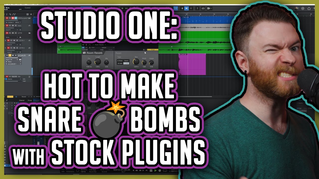 Studio One: How to make a Snare Bomb 💣| Using Only Stock Plugins - YouTube