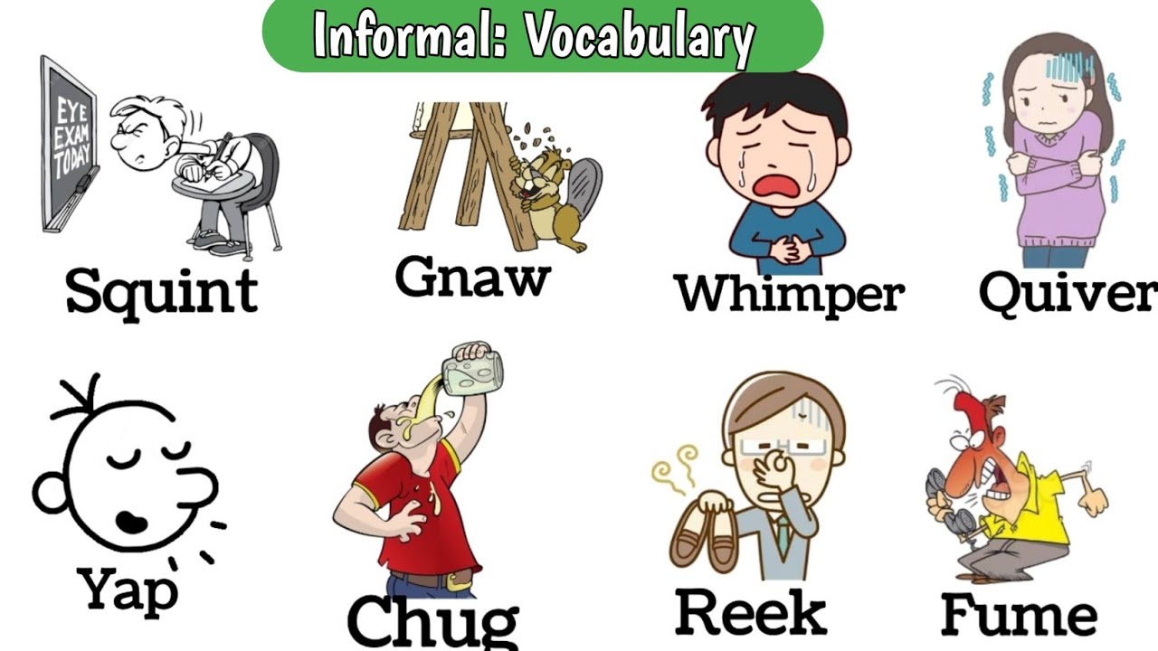 Informal Action Verbs & Meanings || English Vocabulary with Examples ...