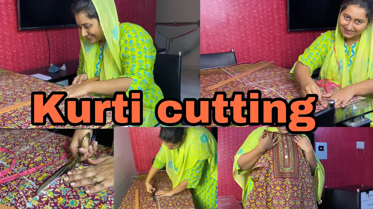 Finally Fara Ne Ki Kurti Ki Cutting ! Simple Kurti Kameez Cutting - YouTube
