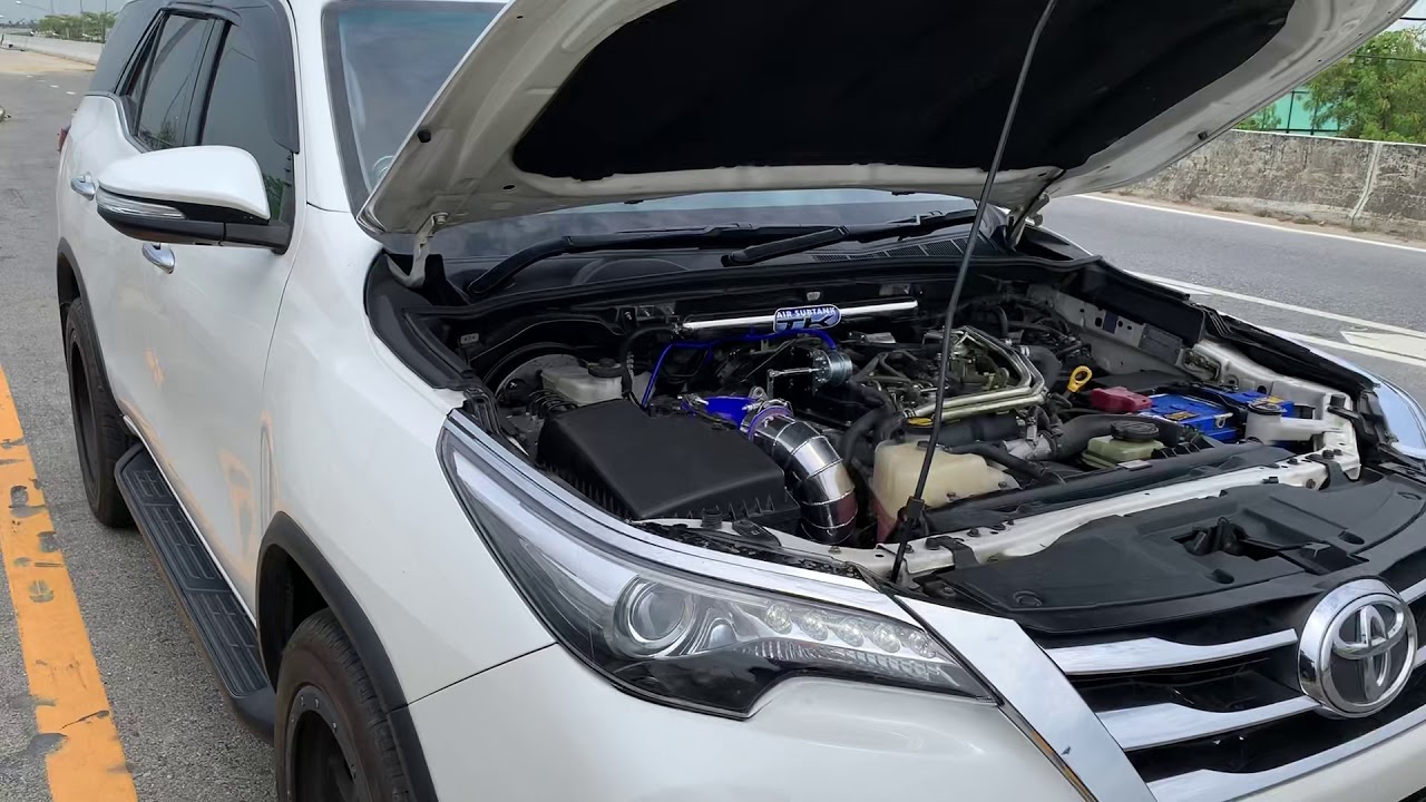 New Fortuner 1GD 2.8 Auto Turbo F55V Flex + ECUShop Jr.Touch - YouTube