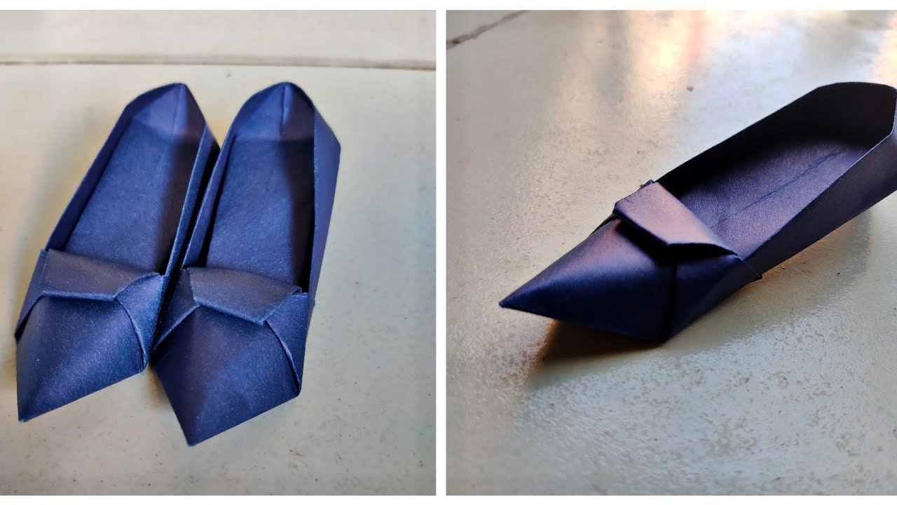 STYLISH PAPER SHOES.. DIY paper work - YouTube