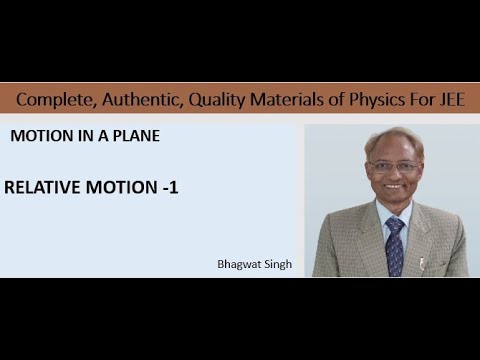 Chapter 4: || MOTION IN A PLANE|| Relative Motion||-1 - YouTube