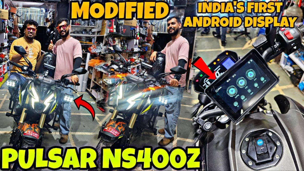 PULSAR NS400Z India's First Android Display Installed | Modification ...