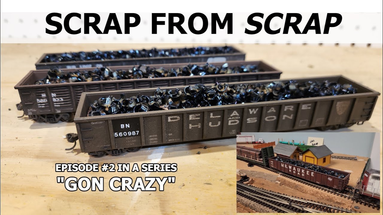 HO Scale removable gondola loads to enhance model railroad operations ...
