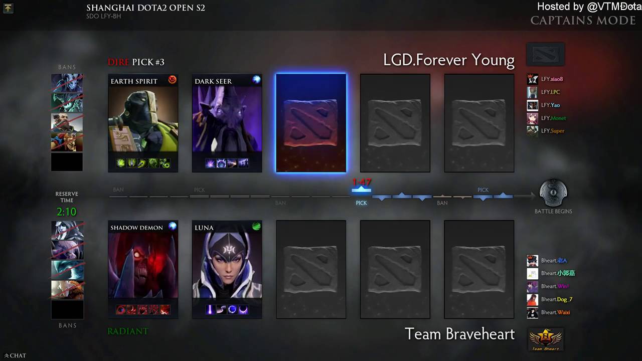 LGD.FY vs Braveheart Game 1 - Shanghai Dota Open S2 LAN - VTMdota - YouTube
