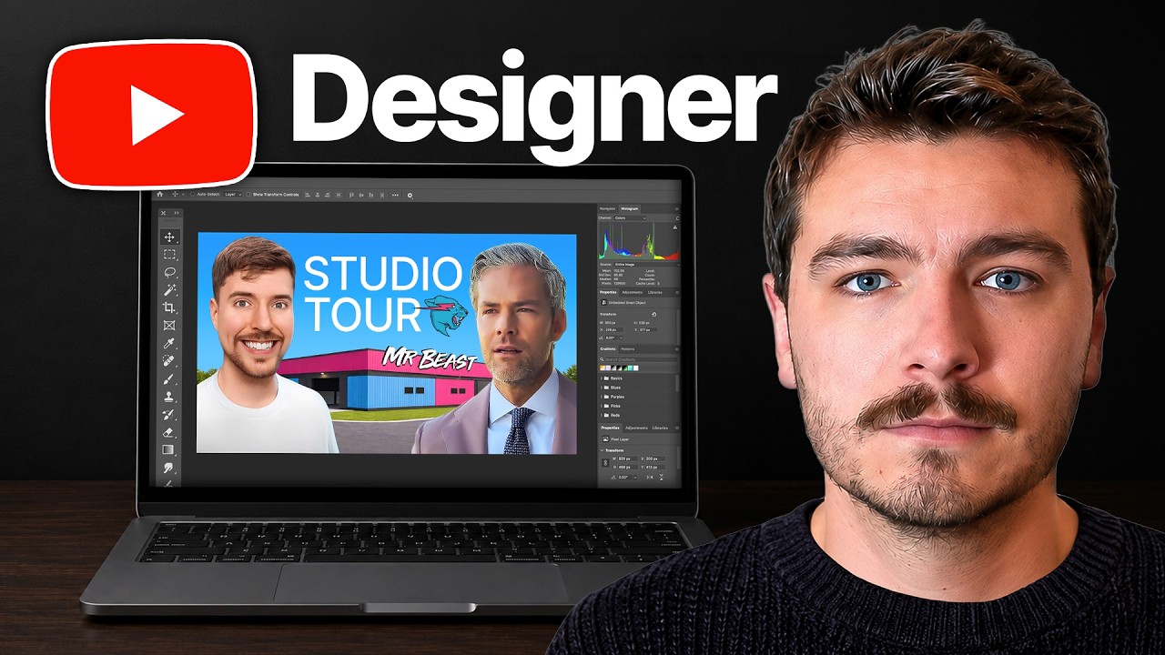 Redesigning a Thumbnail in Photoshop (Before / After) - YouTube
