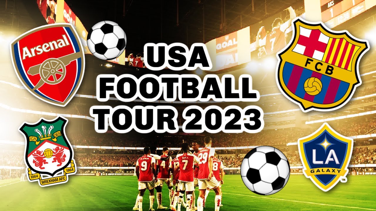 SOCCER CHAMPIONS x WREXHAM TOUR x ARSENAL x FC BARCELONA x WREXHAM x ...