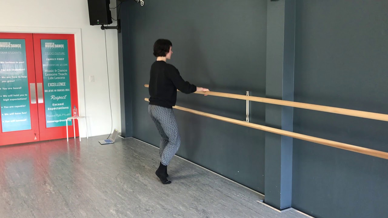 Bri's Beginning Intermediate plie + tendu - YouTube