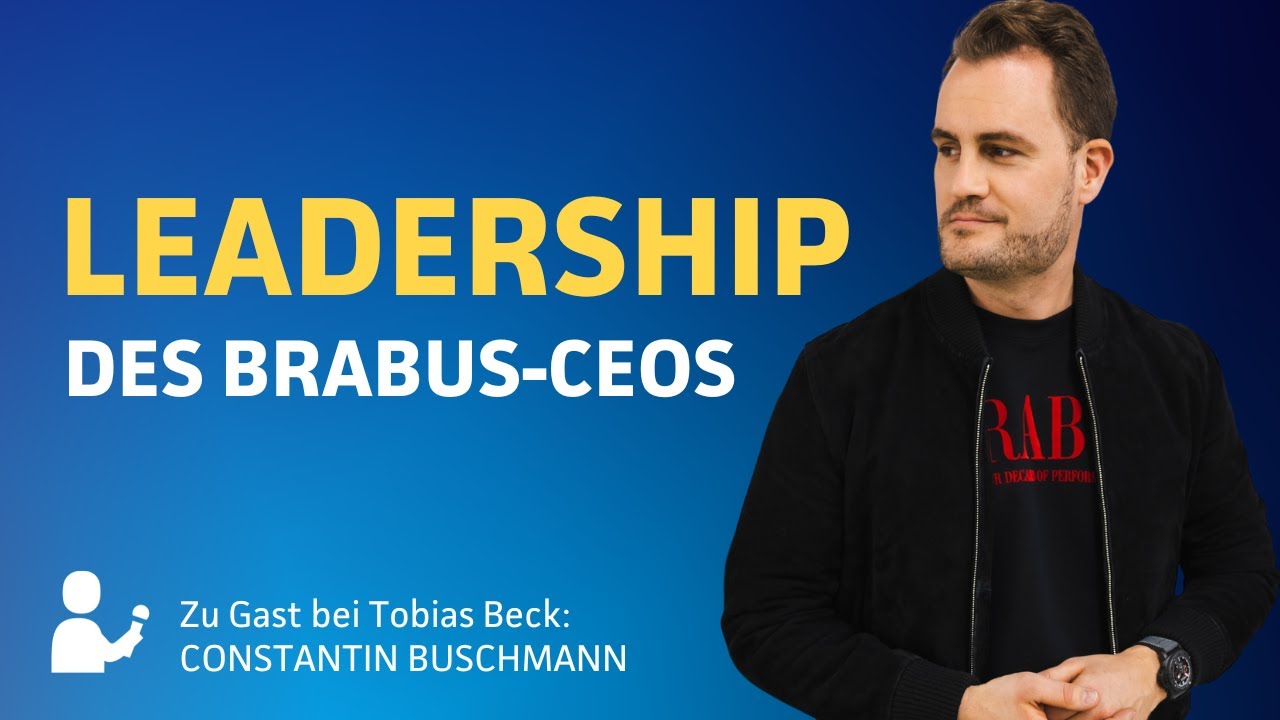 Auf Augenhöhe mit Brabus CEO | Constantin Buschmann - YouTube