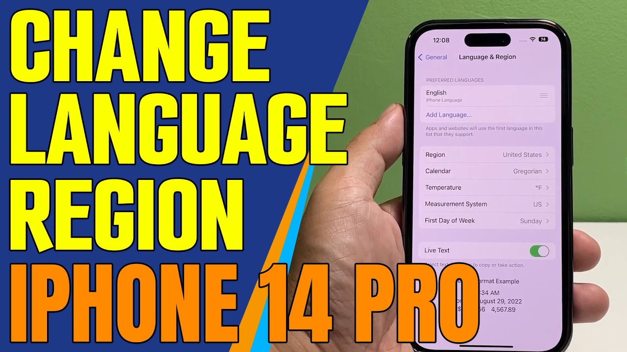 How To Change iPhone 14 Pro Language & Region - YouTube