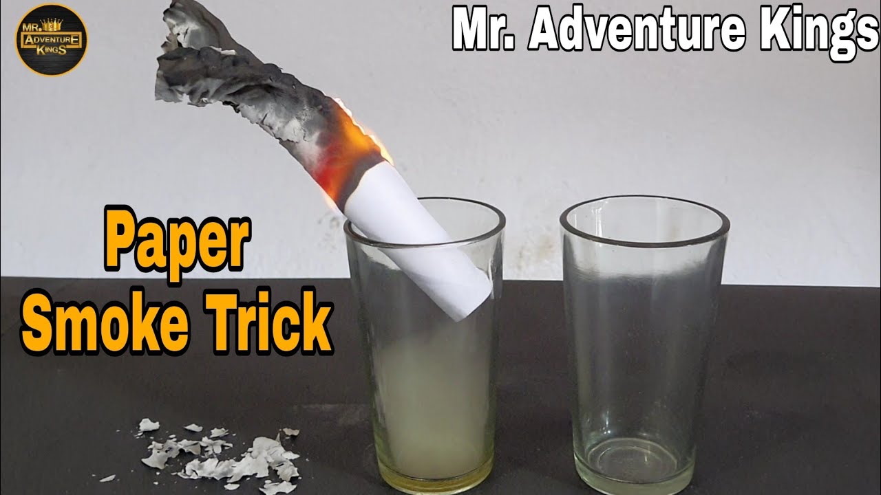Smoke magic Trick At home with Using Paper. कागज का यूज़ करके घर पर ...