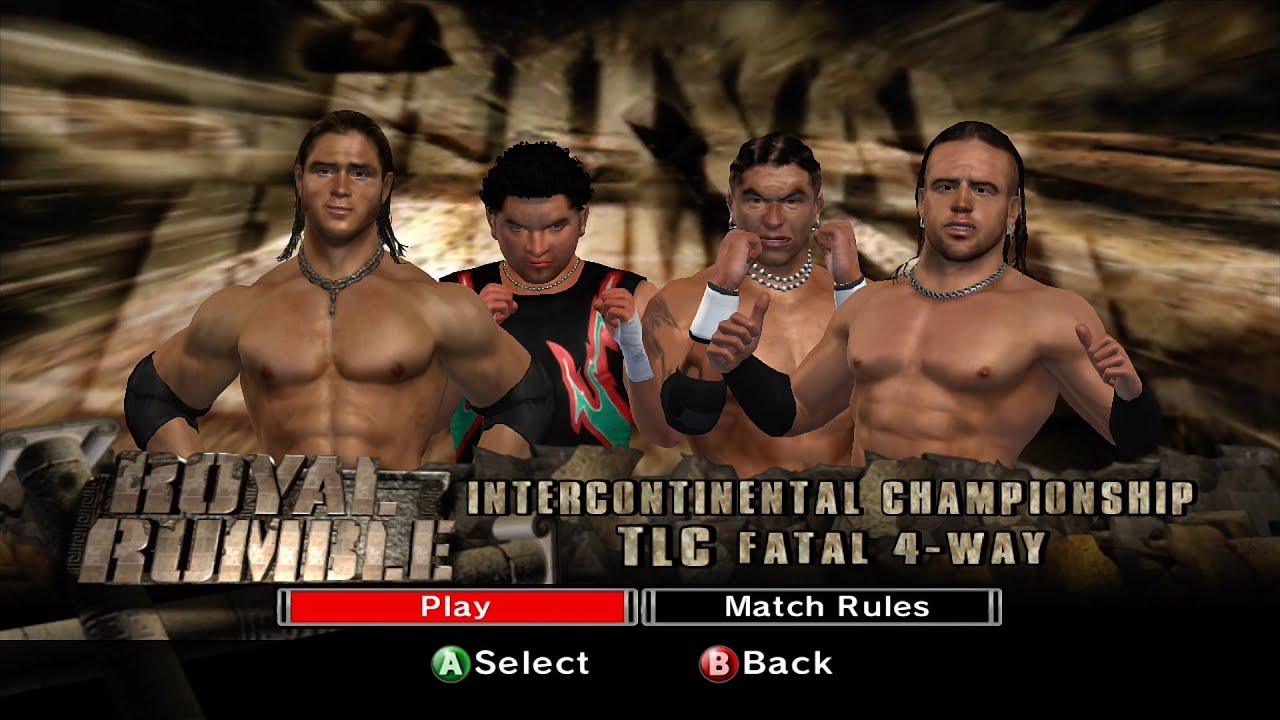 WWE SVR 2007 Xbox360 - Johnny Nitro VS Super Crazy VS Psicosis VS Joey ...