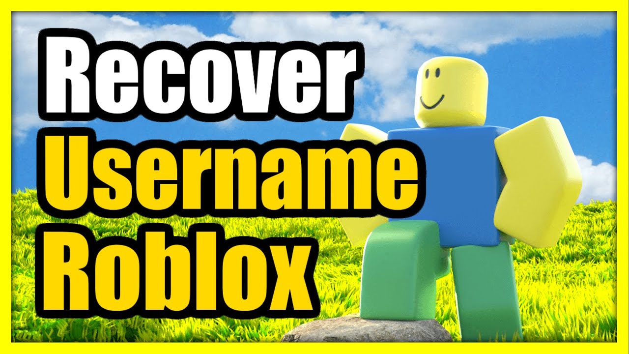How to Recover your Username in Roblox PC (Fast Tutorial) - YouTube