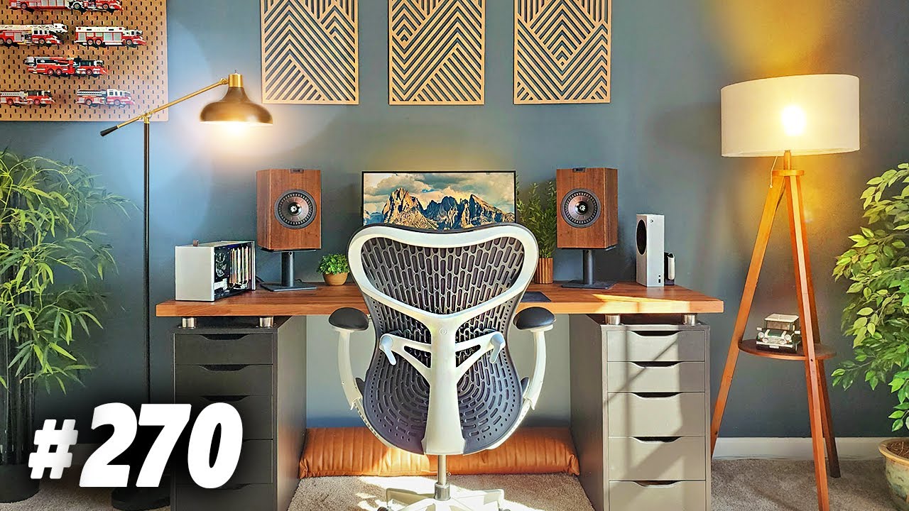 Super Clean & Minimal Desk Setups! - Room Tour Project 270 - YouTube