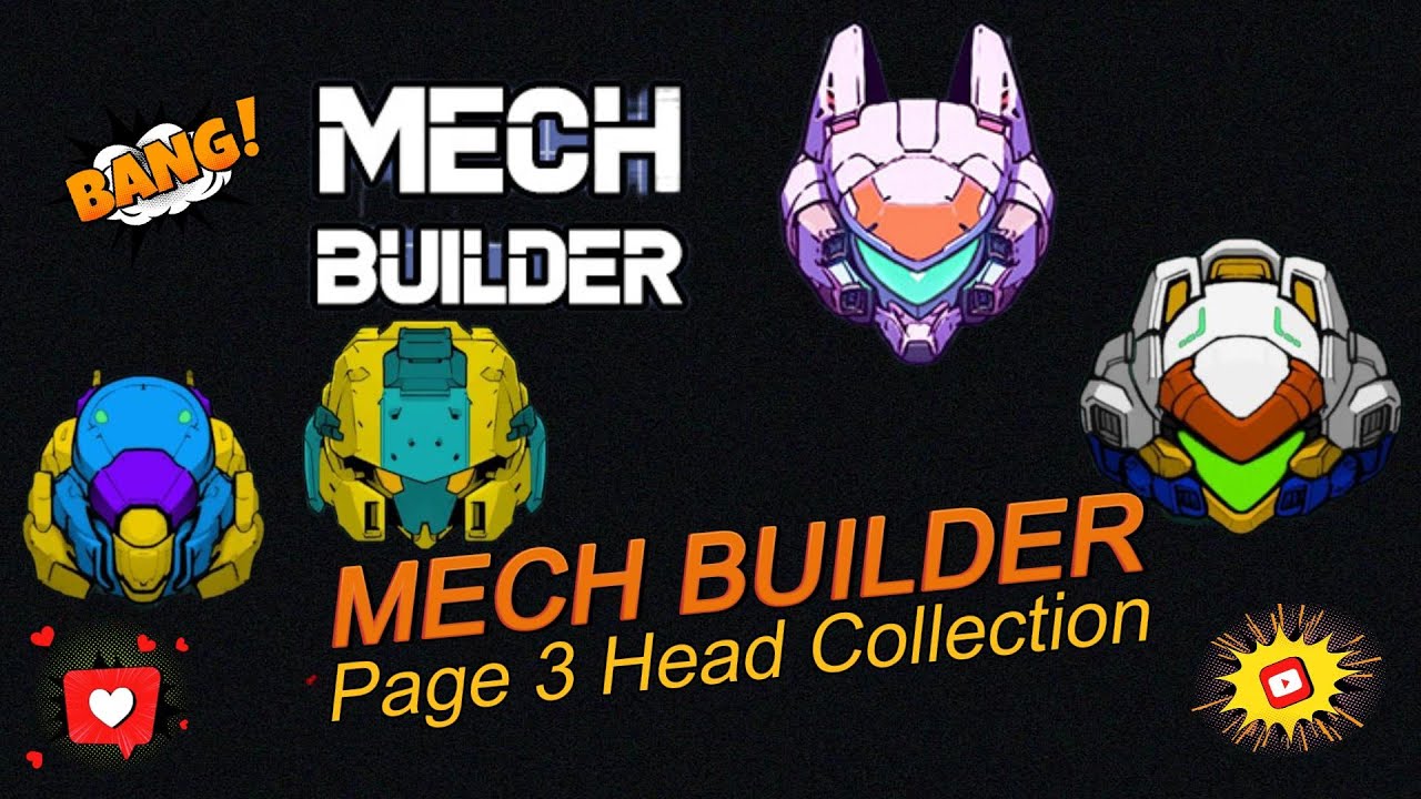 MECH BUILDER head collection mechahead, koleksi kepala robot. - YouTube