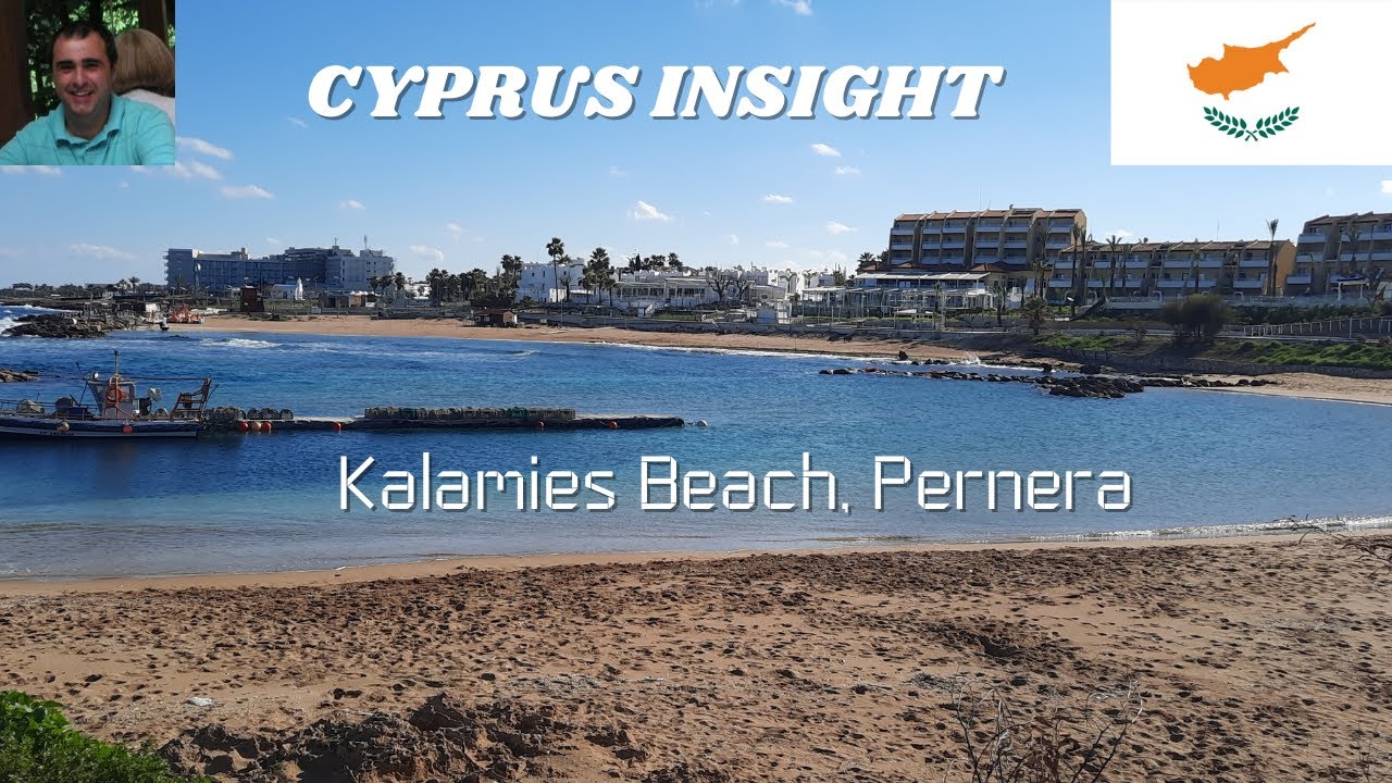 Kalamies Beach Pernera Cyprus - A Stroll Along. - YouTube