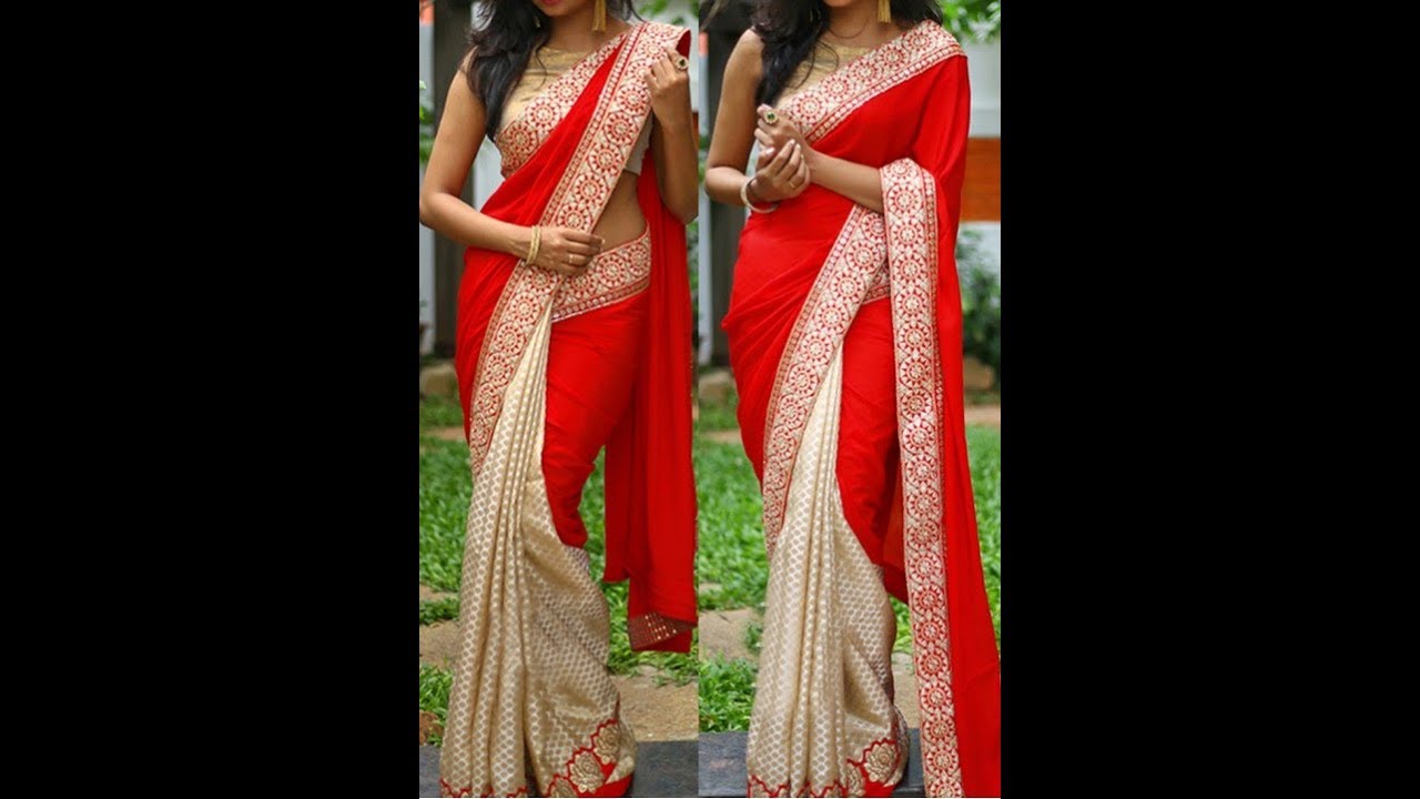 this year latest saari collection for girls - YouTube