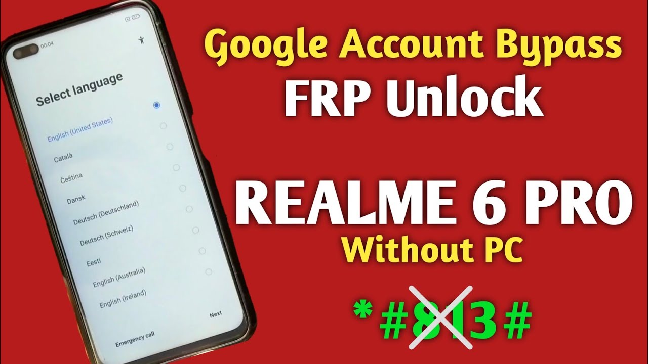 Realme 6 pro frp bypass without pc - YouTube