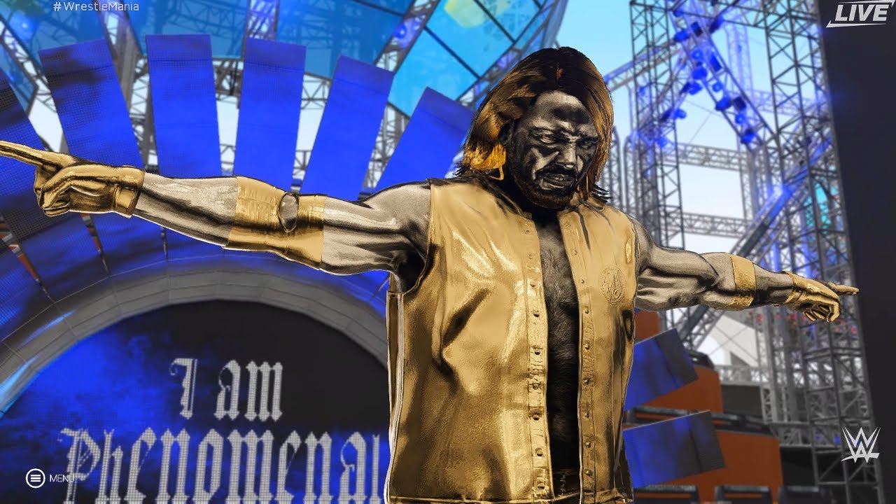 WWE 2K19 Golden AJ Style Special Gameplay || - YouTube