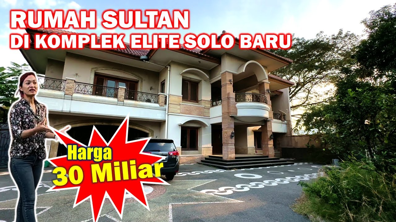 Rumah Sultan di Komplek Elite Solo Baru #rumahdijual #rumahsultan - YouTube
