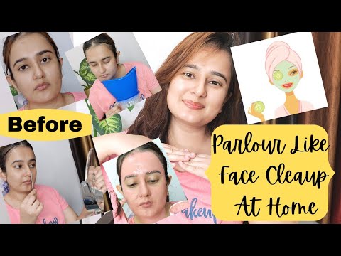 How To Do FACIAL CLEAN UP At Home | Parlour Like Face Cleanup At Home ...