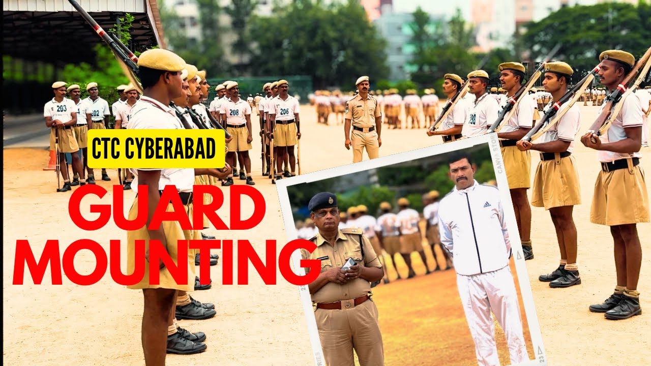 Guard mounting practice at #ctc CYBERABAD - YouTube