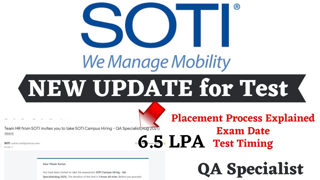💥💥UPDATE! SOTI New Update | Exam Date| Test Link| |Process| CTC| Latest ...
