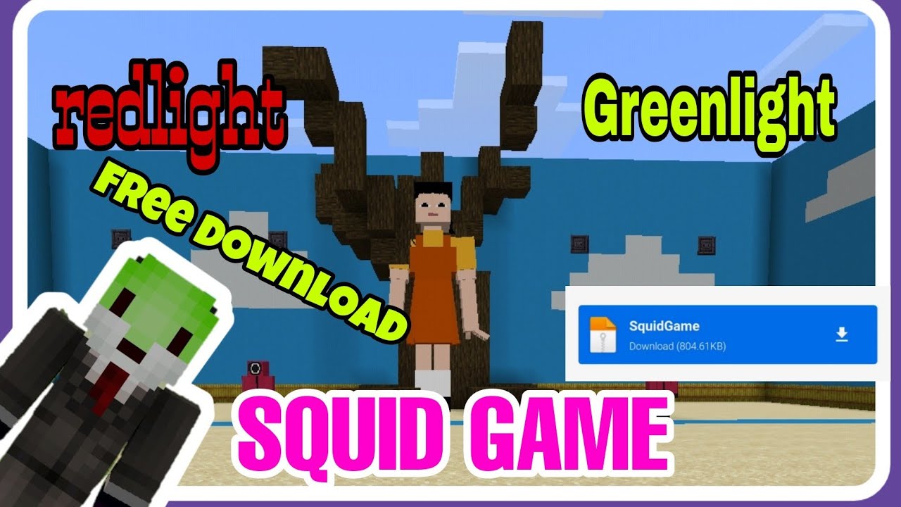 How to download squid game map in minecraft (bedrock )1.17+ - YouTube