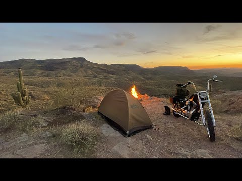 Solo Moto camping trip to Arizona on a 2001 Harley Davidson Sportster XLH | Day 2