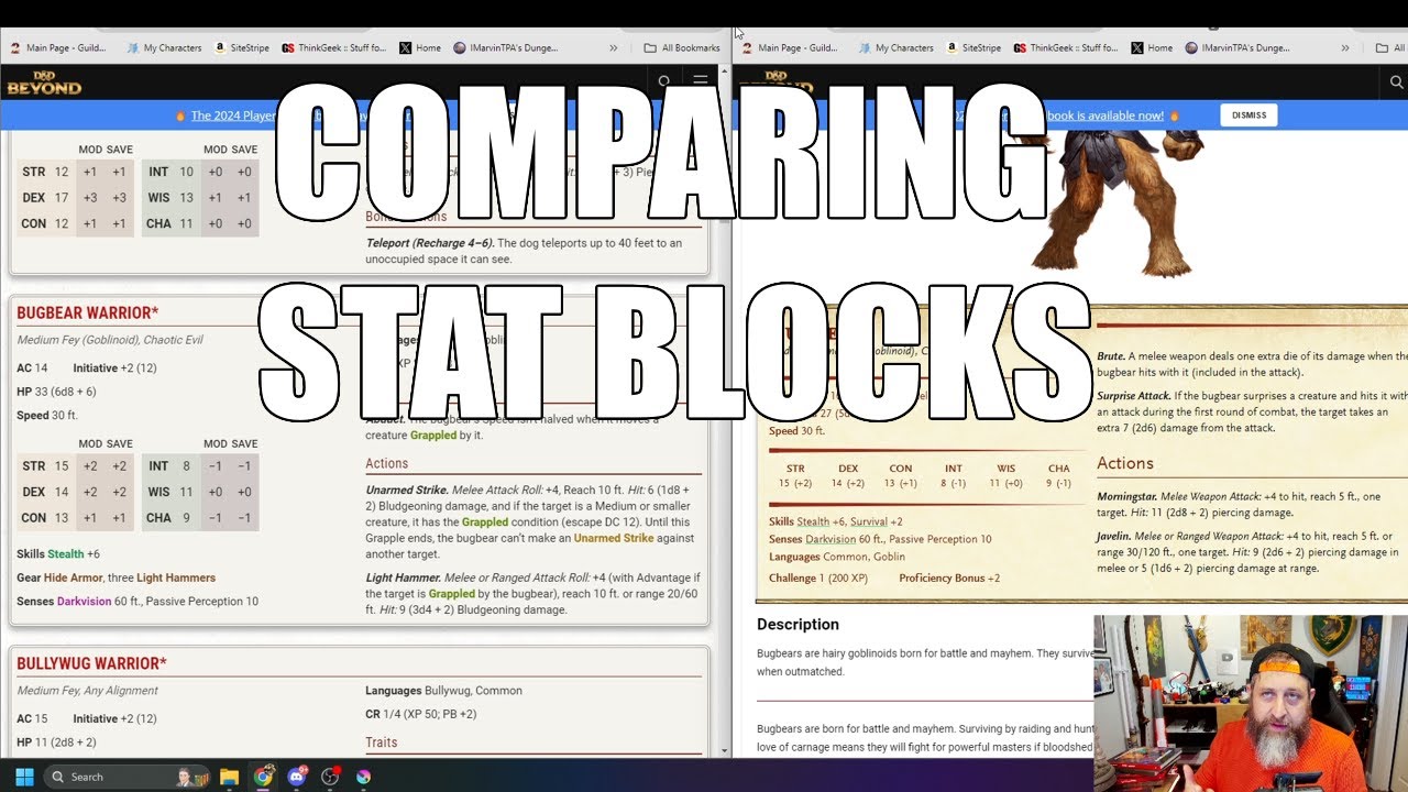 Comparing 2024 Monster Stat Blocks to 2014 Monster Stat Blocks | Nerd ...