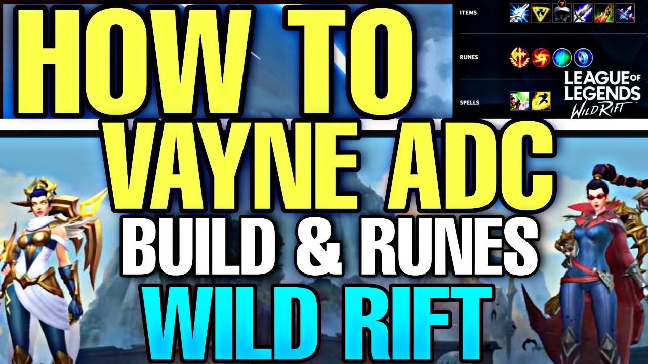 VAYNE WILD RIFT GAMEPLAY | BUILD + MASTERIES | TUTORIAL ON SPELLS ...