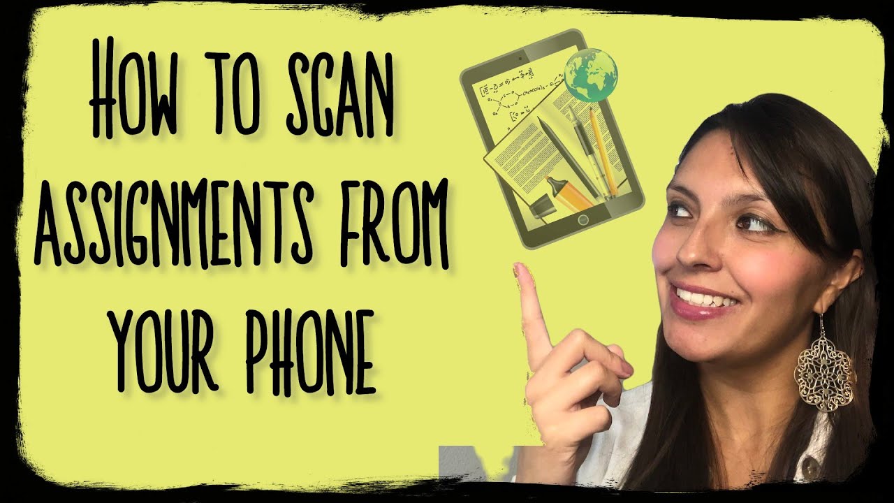 How to SCAN ASSIGNMENTS from your PHONE. High school student hacks ...