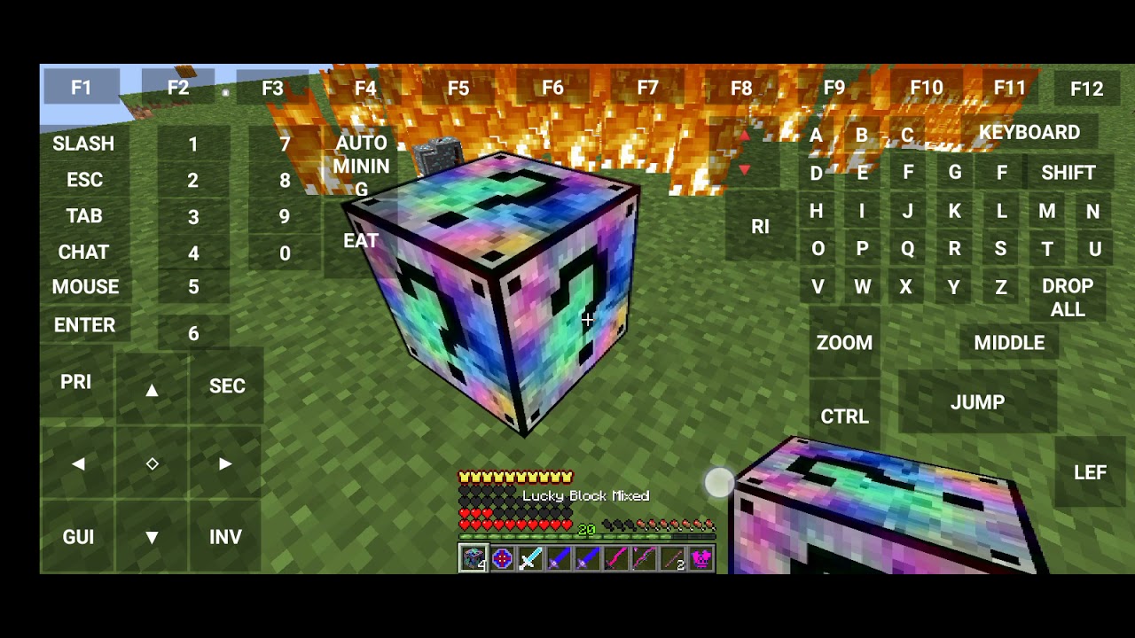 cách cài mixed lucky block mod 1.8.9 - YouTube