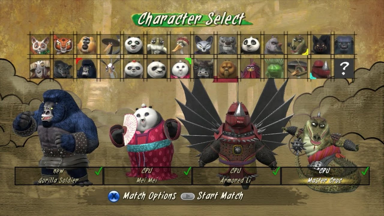 Kung Fu Panda: Showdown of Legendary Legends...gorilla soldier, mei mei ...