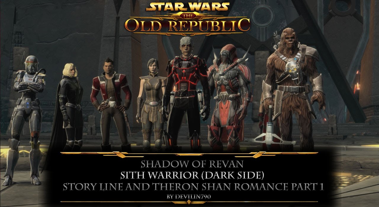 SWTOR: Sith Warrior (Dark side) Shadow of Revan: Part I and Theron Shan ...