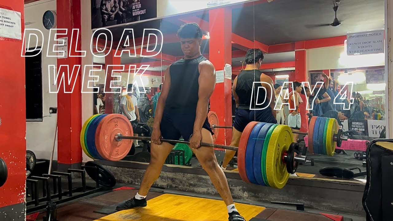 Deload Week Day 4 | Powerlifting Training - YouTube