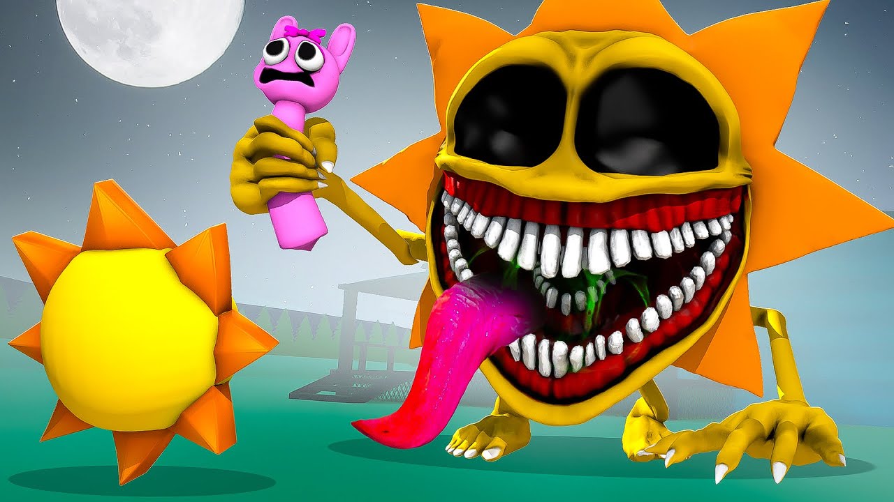 SUN SPRUNKI VS HORROR SUN SONIC TAPES PHASE In Garry`s mod - YouTube