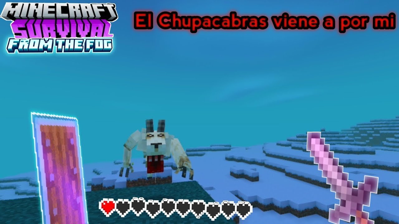 El Chupacabras viene a por mi | Minecraft pero todo es de nieve | From ...