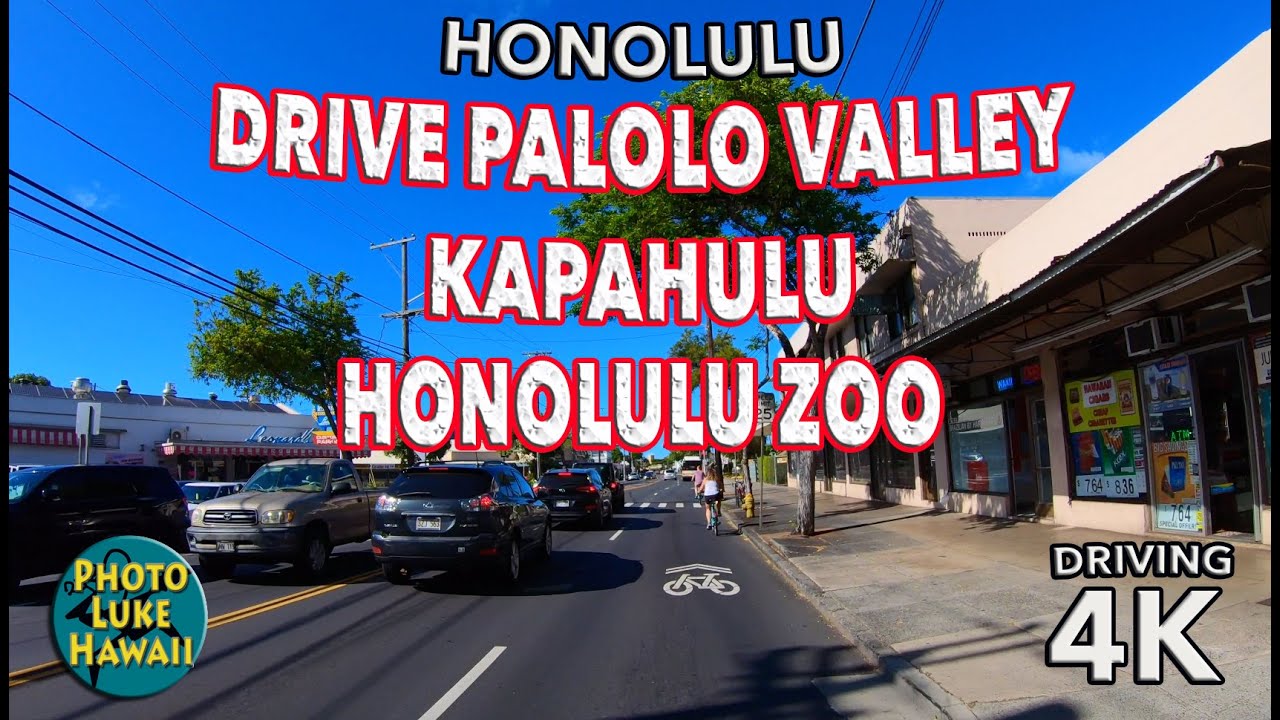 Drive Palolo Valley Kapahulu Honolulu Zoo - YouTube