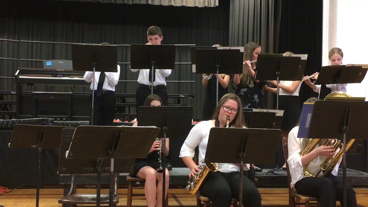 Cambridge Junior High School band plays "Search for Who?" at Jazz Night ...
