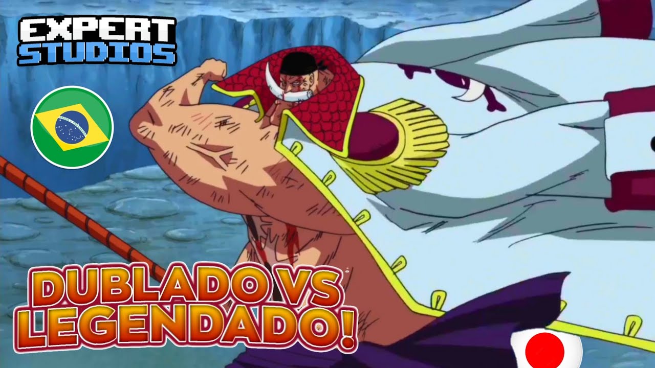 One Piece - Dublado 🇧🇷 Vs Legendado 🇯🇵 #01 (MARINEFORD DUBLADO) | Expert Studios - YouTube