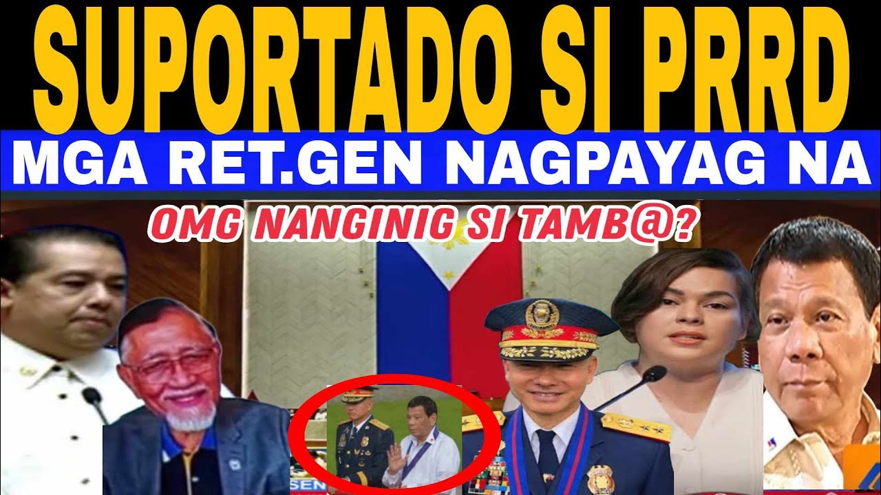 MATAPANG na GEN. NAGPAHAYAG ng solid SUPPORT kay FPRRD T@MBA IYAK! # ...