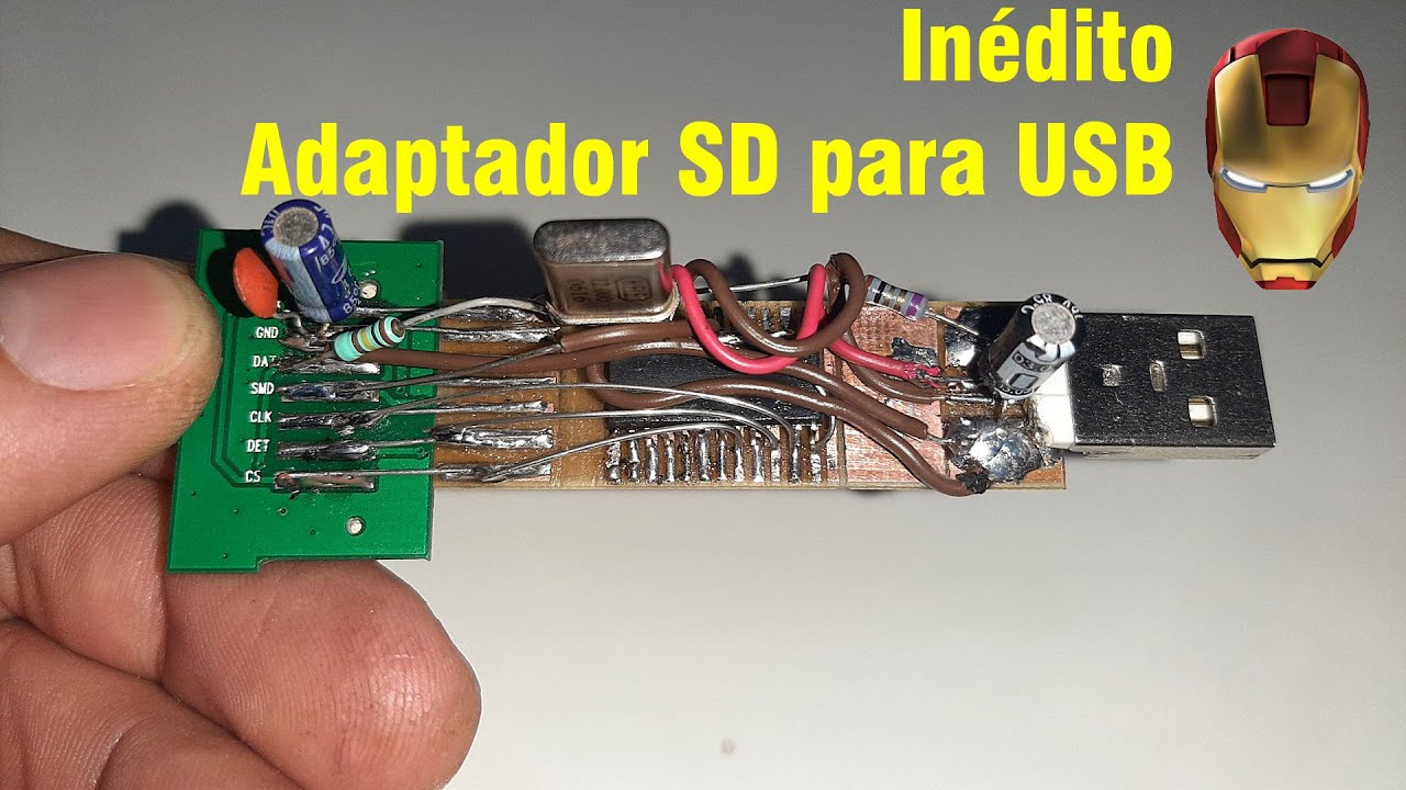 Como Fazer Adaptador Caseiro SD Card Para USB 👉🤩Criando Interface - YouTube
