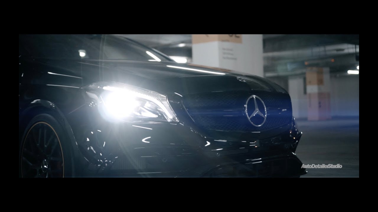 Mercedes Benz A45 AMG Yellow Night Edition - ClearGuard Nano SR - YouTube