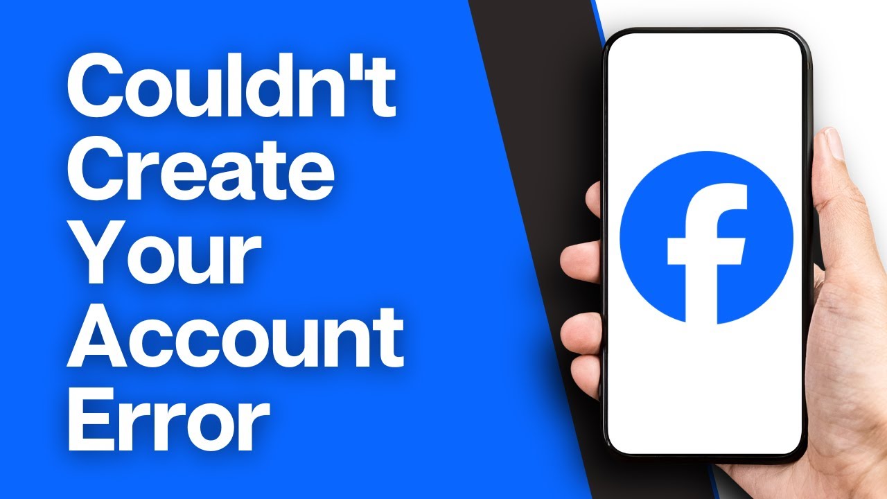 How To Fix Facebook We Couldn't Create Your Account Error (2024) - YouTube