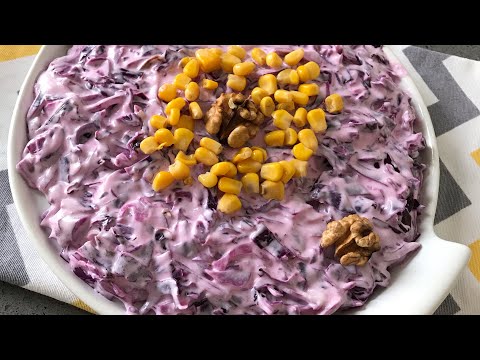 YOK BÖYLE SALATA DEDİRTECEK MOR LAHANA SALATASI