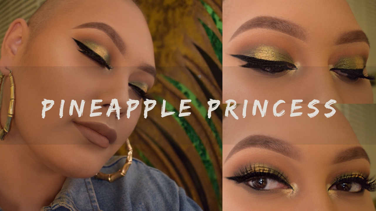 Bald Girl Makeup | Pineapple Glam - YouTube