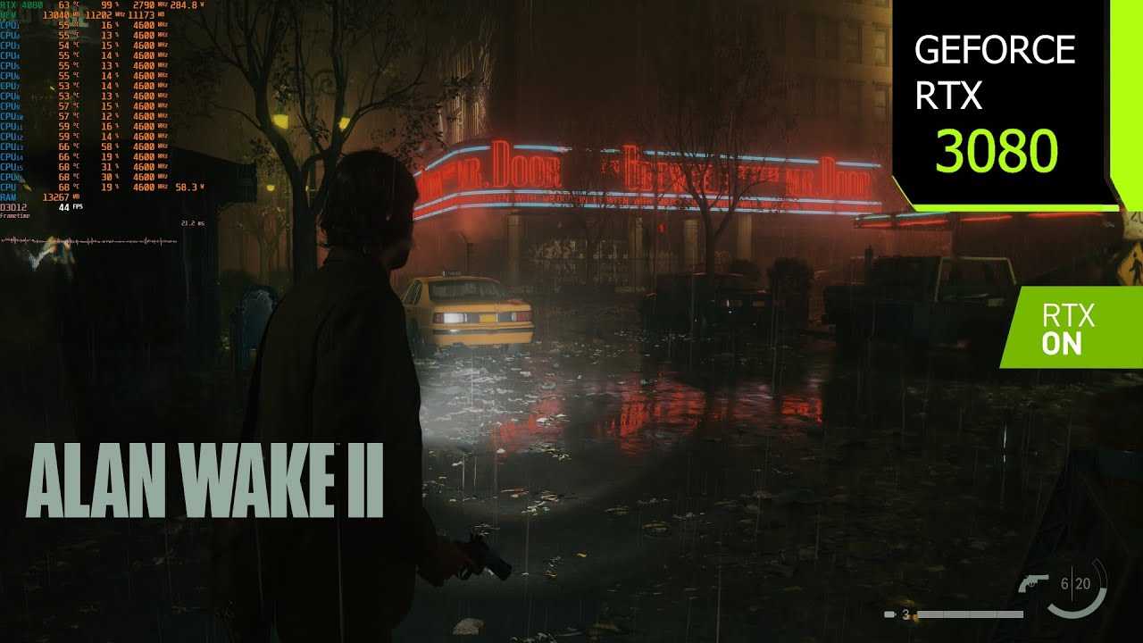 Alan Wake 2 | RTX 3080 4K, 1440p, 1080p DLSS 3.5 | Ray Tracing & Path ...