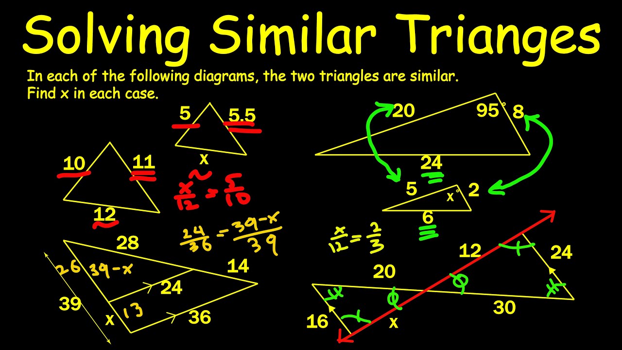 Methods of Solving Similar Triangles - YouTube
