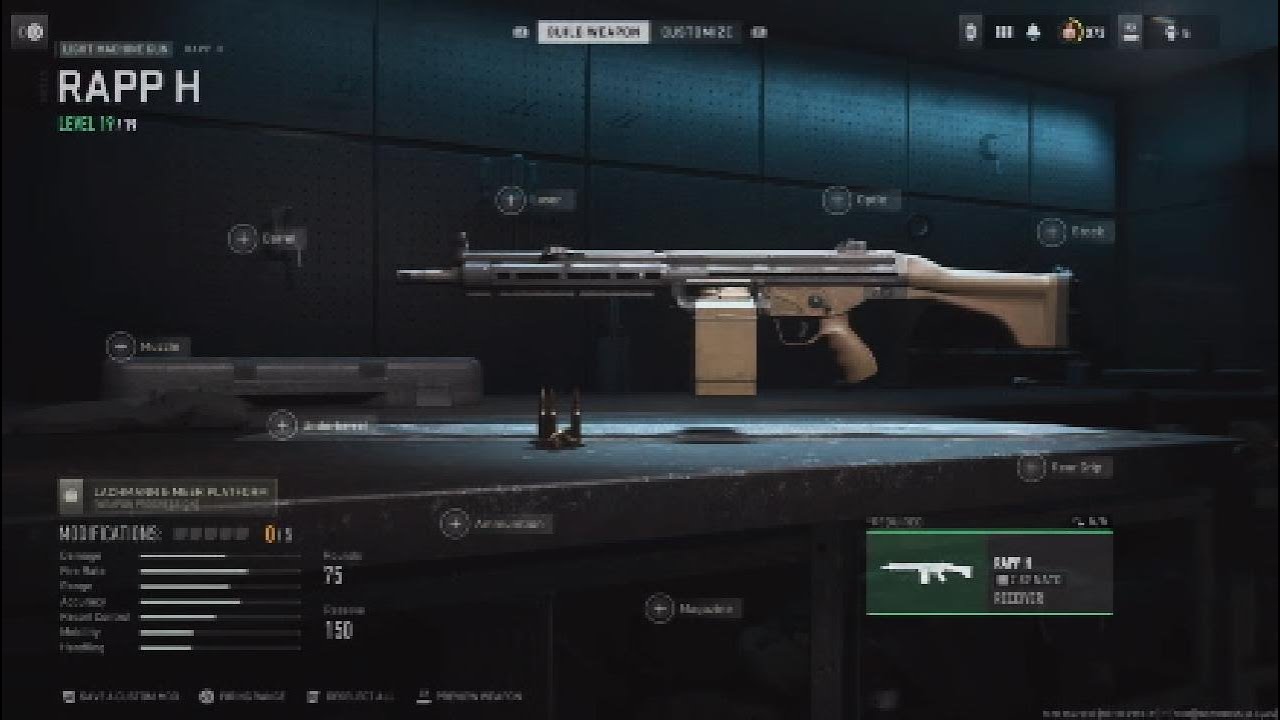 Call of Duty - MW2 - All LMG Attachments ~ RAPP H - YouTube